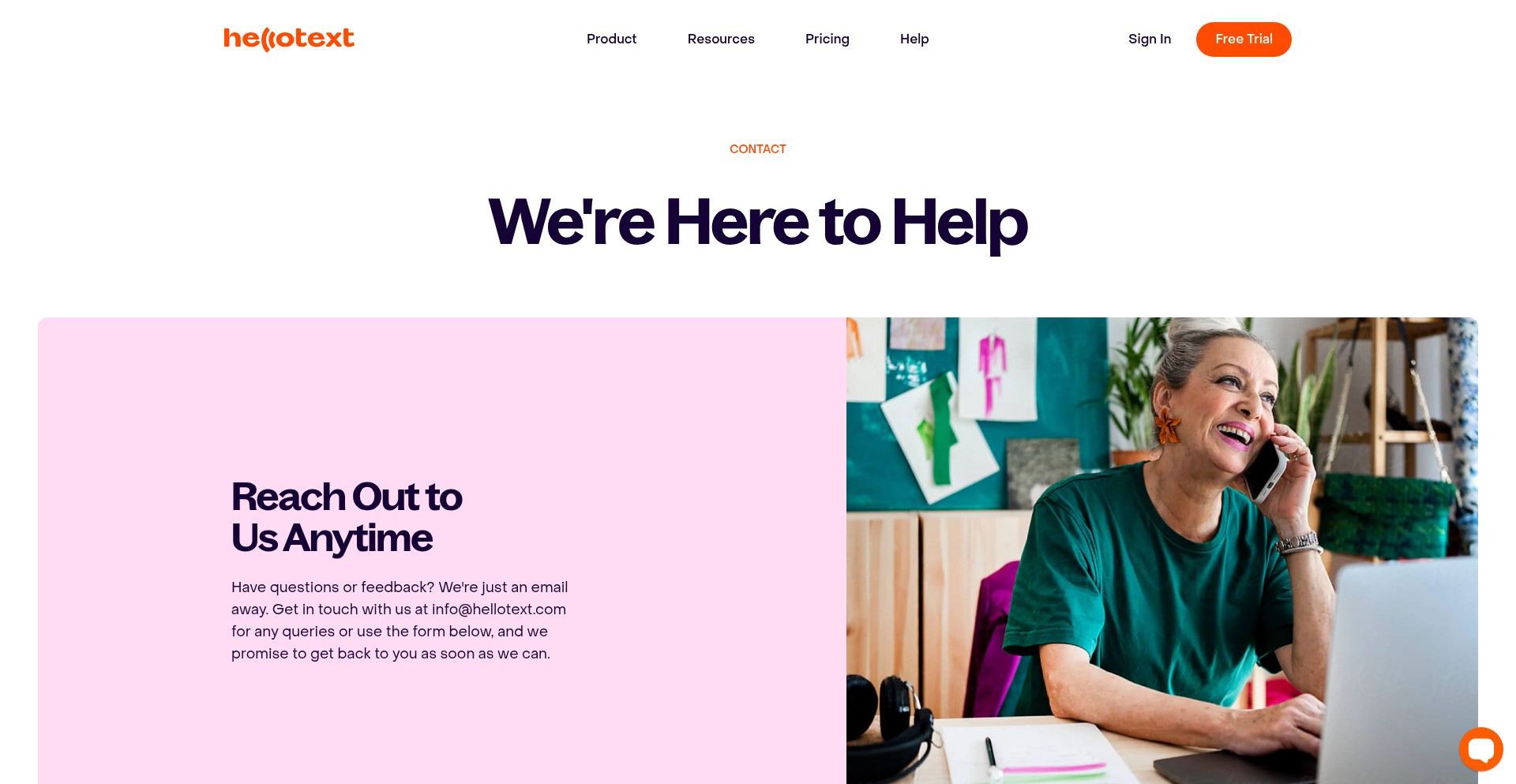 Contact Us | Hellotext