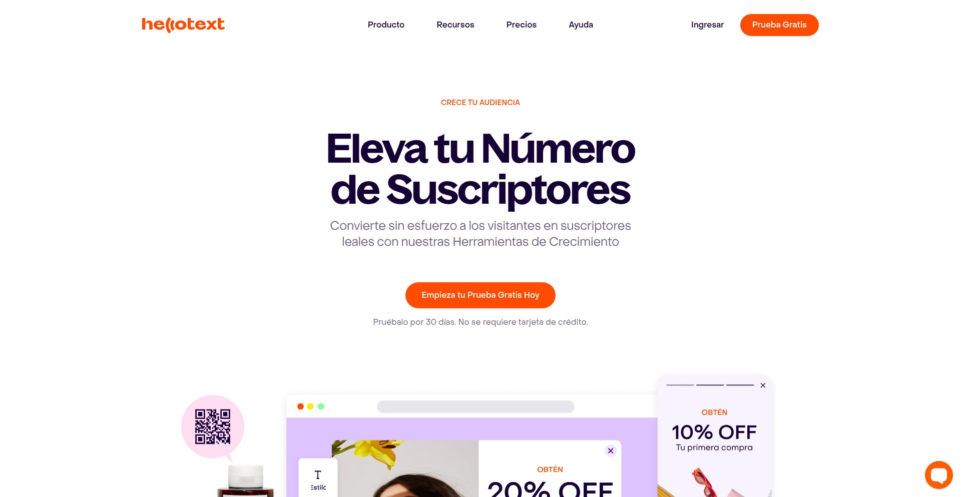 Crece tu Audiencia | Hellotext