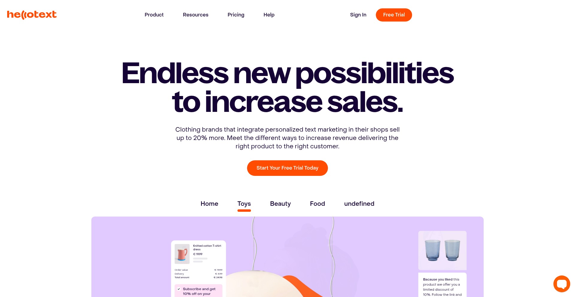 Endless new possibilities to increase sales. | Hellotext