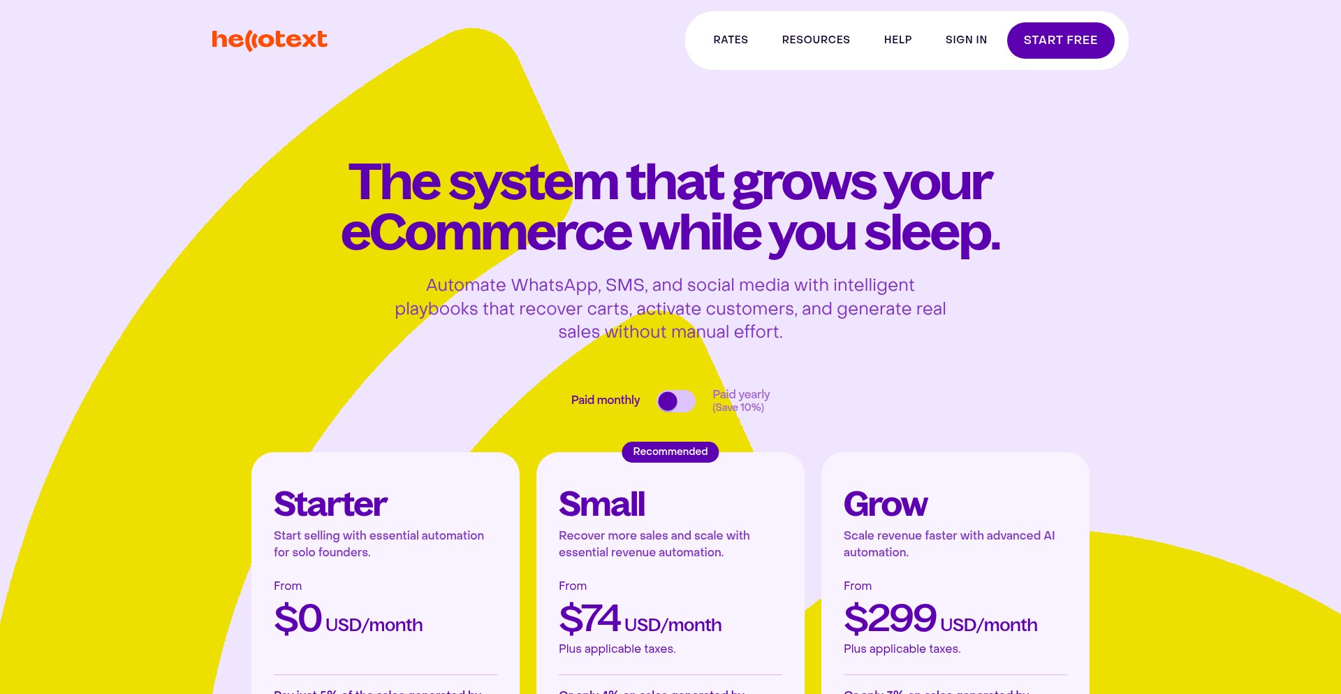 Pricing | Hellotext